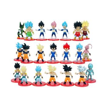 Figuras de Ação Dragon Ball Z - Goku, Vegeta e 21 Peças - Super Saiyan ...