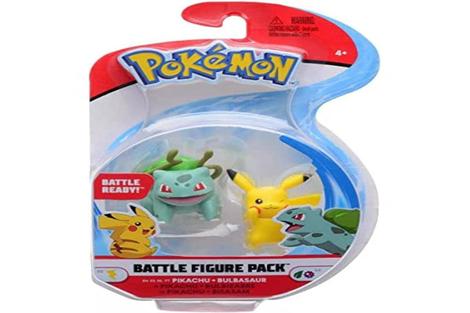 Figuras de batalha Pokémon Bulbasaur vs Pikachu PKW0132 - Pokemon ...