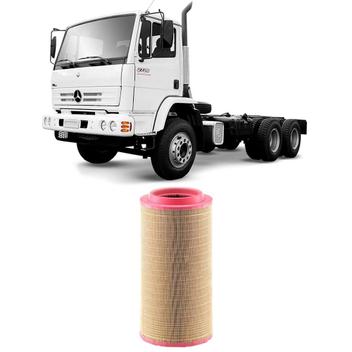 Filtro Ar Mercedes Benz 2726 OM 906 LA 2008 a 2011 MANN-FILTER C271340 ...