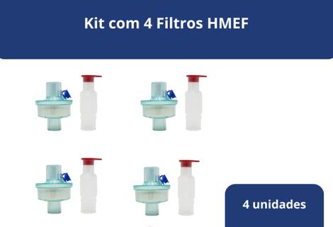 Filtro Bacteriano HMEF Adulto Estéril 4 unidades - Medix - Equipamento ...
