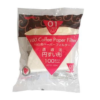 Filtro Branco para Coador Hario V60 - 100un - Tamanho 01 - Coador ...