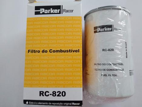 Filtro Combustível Parker RC820 código original 89685200 Valtra ...