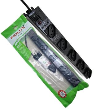 Filtro De Linha 4 + 1 Tomada Esp Regua Eletrica Profissional - FIOLUX ...