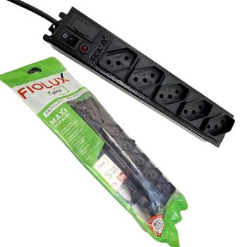 Filtro De Linha 5 Tomada Regua Energia Eletrica Profissional - FIOLUX - Filtro de Linha ...