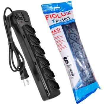 Filtro De Linha 6 Tomada Regua Energia Eletrica Profissional - FIOLUX ...