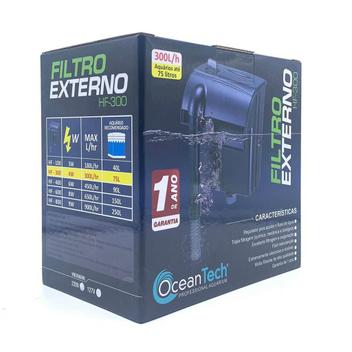 Filtro Externo Oceantech HF-300 Aquário até 75L Vazão 300L/H - OCEAN ...