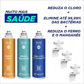 Filtro Facile C3 + C7 + C8 - HIDROFILTROS - Elemento Filtrante de Água ...