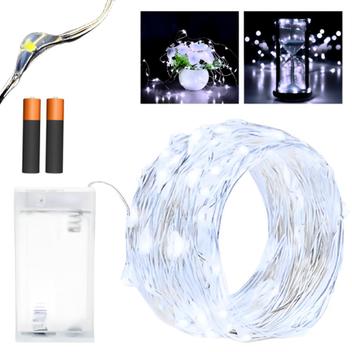 Fio de Fada 30 LED 3Metros C/Pilhas Luz Branco Quente e Frio - KR ...