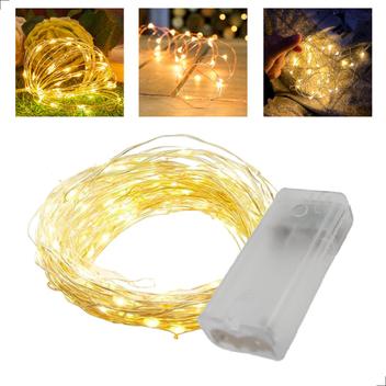 Fio De Fada 3mts Led Decoração Arame Luz Cordão Pisca Pisca Natal ...