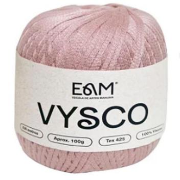 Fio Vysco Anne Galante 100% Viscose - 002 - Rosê - PuraFibra - Linha de ...