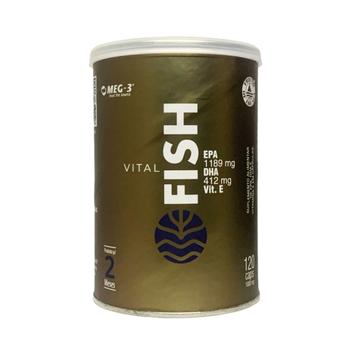 Fish Vitamina EPA/ DHA/ Vitamina E 120 Cápsulas Vital - Ômega 3 / Óleo ...