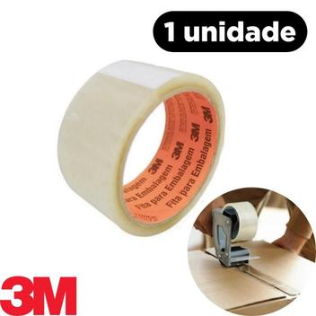 Fita Adesiva Embalagem Adesivo Transparente Durex Largo 3M Original ...
