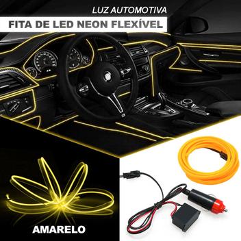 Fita Barra Led P/ Painel Amarelo Fox 2010 2011 2012 2013 2014 2015 2016 ...
