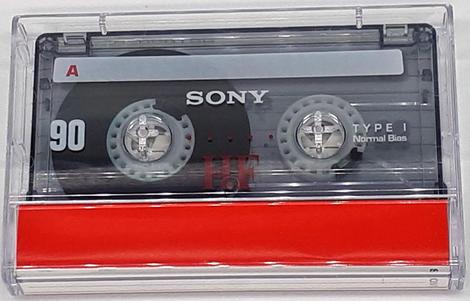 Fita cassete de áudio Sony C90HFR Standard 90min de alta fidelidade ...