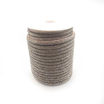 Fita de Strass Acrílico Polyester + Silicone Rose Cristal SS4 AA 1 ...