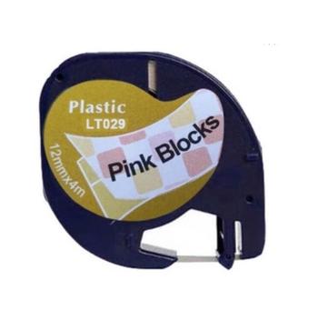 Fita Design Aplicável Dymo Letratag Lt029 Blocos Rosa 12Mm - Dcx - Fita ...