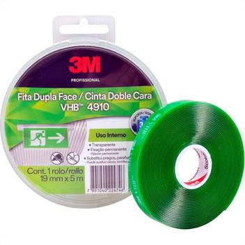 Fita Dupla Face 3M Vhb 19Mm X 5M - Transparente Interna - Com Estojo ...