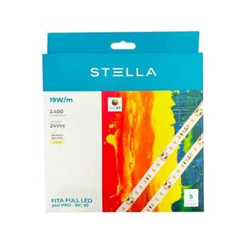 Fita Full Led 24V Pro 19W/M Irc97 5Mt 4000K Stella - Fita de LED ...