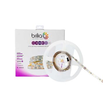 Fita LED 12V 13W/m Multi Temperatura 2700K à 6500K IP20 2 Metros Brilia ...