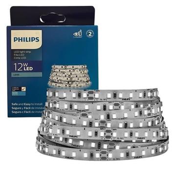 Fita Led Philips 5 Metros 12w 24v Luz Branca 6500k 1250lm/m - Perfil ...