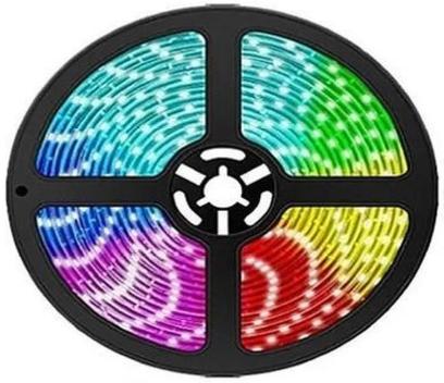 Fita Led Rgb 5050 Rolo 5M 300 Leds Prova D'Água + Controle - DRAIK ...