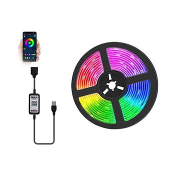 Fita LED RGB Bluetooth USB Flexível Para Retroiluminação De TV E ...