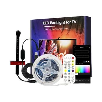 Fita LED RGBIC Com Sincronização Com Câmera, TV, Música E APP Para ...