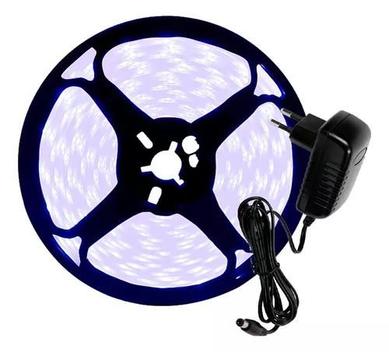Fita Led Sacada Gesso Branco frio 3528 Com Fita Adesiva Rolo Com 5 ...