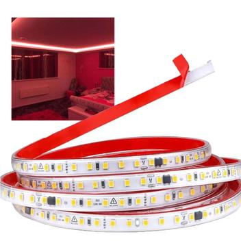 Fita Led SMD Dupla Face Gesso Sanca Quarto Sala Iluminaçao Vermelho ...