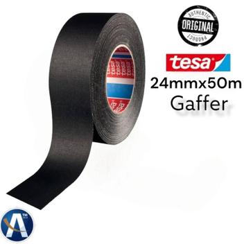 Fita Tecido Gaffer Tape original Tesa 24mm X 50m Cor Preta - Fita ...