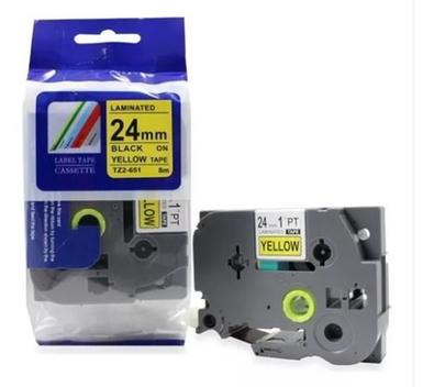 Fita Tze Tz Tzc Compatível P/ Rotulador Brother 24mm - Label Tape ...