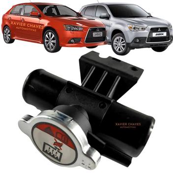 Flange do Radiador com Tampa Mitsubishi Lancer Ralliart 1350A043 - XCA ...