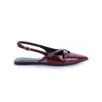 Flat Slingback Yanna Bordô - Damannu Shoes - Rasteirinha Feminina ...