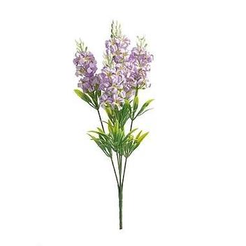 Flores Decorativas Permanentes - Buquê Trilio X5 35cm Violeta - 6 ...