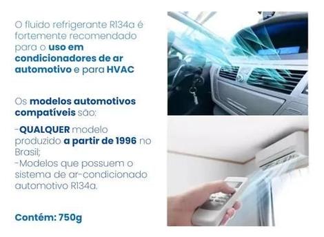 Fluido Refrigerante R134a Vix Tetrafluoretano 750g - Peças e Acessórios ...