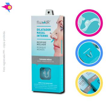 Flux Air Dilatador Nasal Interno Respire Melhor Tamanho Medio M ...
