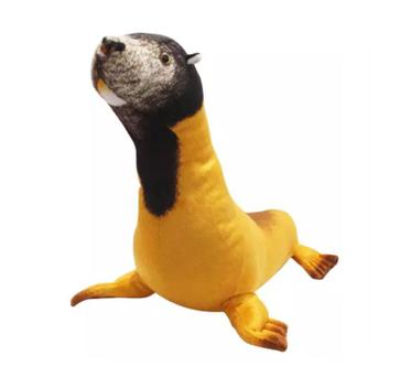 Foca Marinha Pelúcia Real Amarela Oceano 62 Cm - UNV Pelúcia - Pelúcia ...