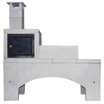 Fogão de Concreto Pré-moldado com 3 Bocas e Forno - 1000035 - ATACADAO ...
