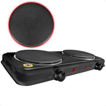 Fogão Elétrico De Mesa C/ Tomada 2 Bocas Chapa Preto 2000W - Startools ...