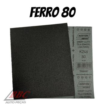 Folha de lixa para ferros - K246 - Norton (80) - Lixa para Ferro ...
