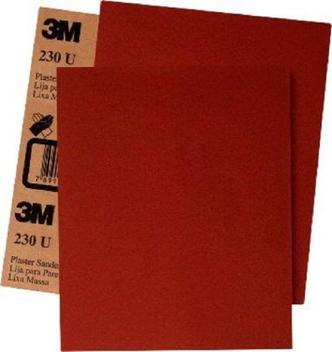 Folha Lixa 230U Massa e Madeira P180 Pacote com 50 Folhas - 3M - Lixa ...