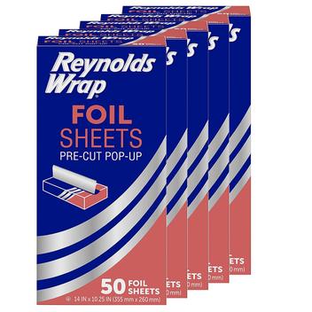 Folhas de alumínio Reynolds Wrap pré-cortadas 14x26cm 250mL - Forminha ...