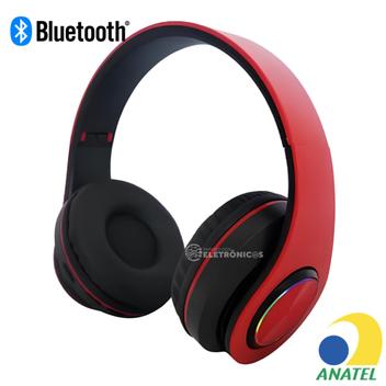 Fone Bluetooth com Microfone, Rádio FM e Cartão SD, Qualidade Estéreo e ...