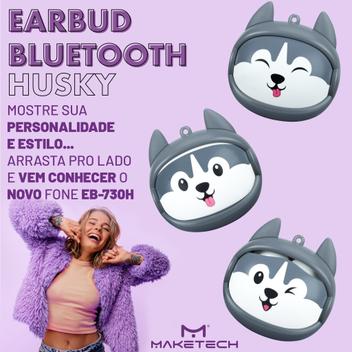 Fone de ouvido bluetooth husky eb-730h branco maketech - Fone de Ouvido ...