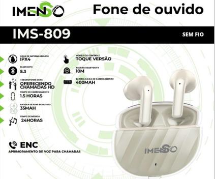 Fone de Ouvido Bluetooth IMS-809 - Conectividade e Qualidade de Áudio ...
