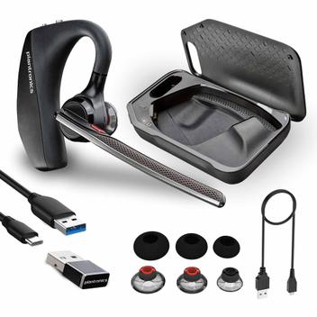 Fone de Ouvido Bluetooth Plantronics Poly Voyager 5200 UC - Com Pacote ...