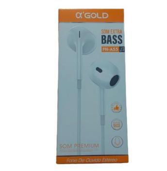 Fone de ouvido com microfone agold extra bass-fn a55 - Fone de Ouvido ...