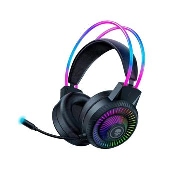 Fone De Ouvido Gamer Headset USB Virtual Surround 7.1 LED RGB Microfone ...