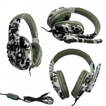 Fone De Ouvido Gamer Pro Headphone com Microfone P2 Camuflado Profissional Ovleng OV-PM3 ...