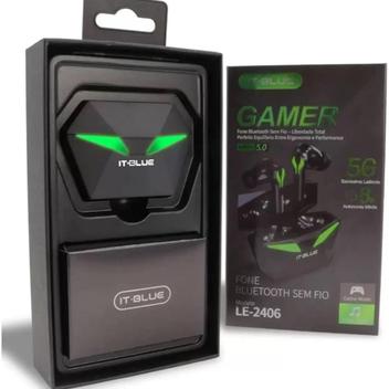 Fone De Ouvido Gamer Sem Fio Bluetooth 5.3 Led C/ Microfone IT BLUE ...